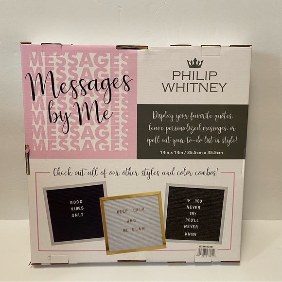 Philip Whitney | Wall Decor | Philip Whitney Message Board Pink With ...